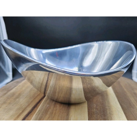 Dining | Vintage Nambe W568 Butterfly Mcm Gravyboat Serving Bowl Dish ...